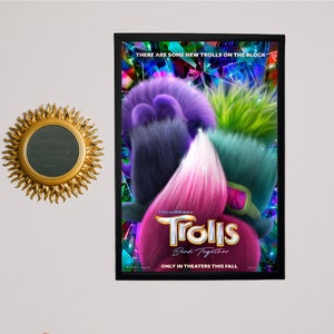 Trolls Band Together 3 Movie Series Print Dorm Room Wall Decor Canvas ...