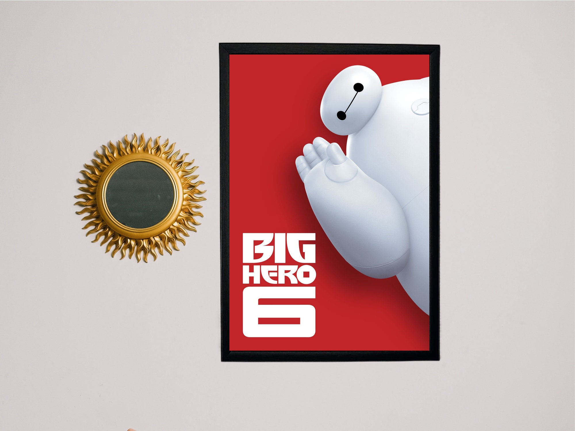 Big Hero 6 Movie Poster Baymax Movie Series Print Dorm Room - Etsy