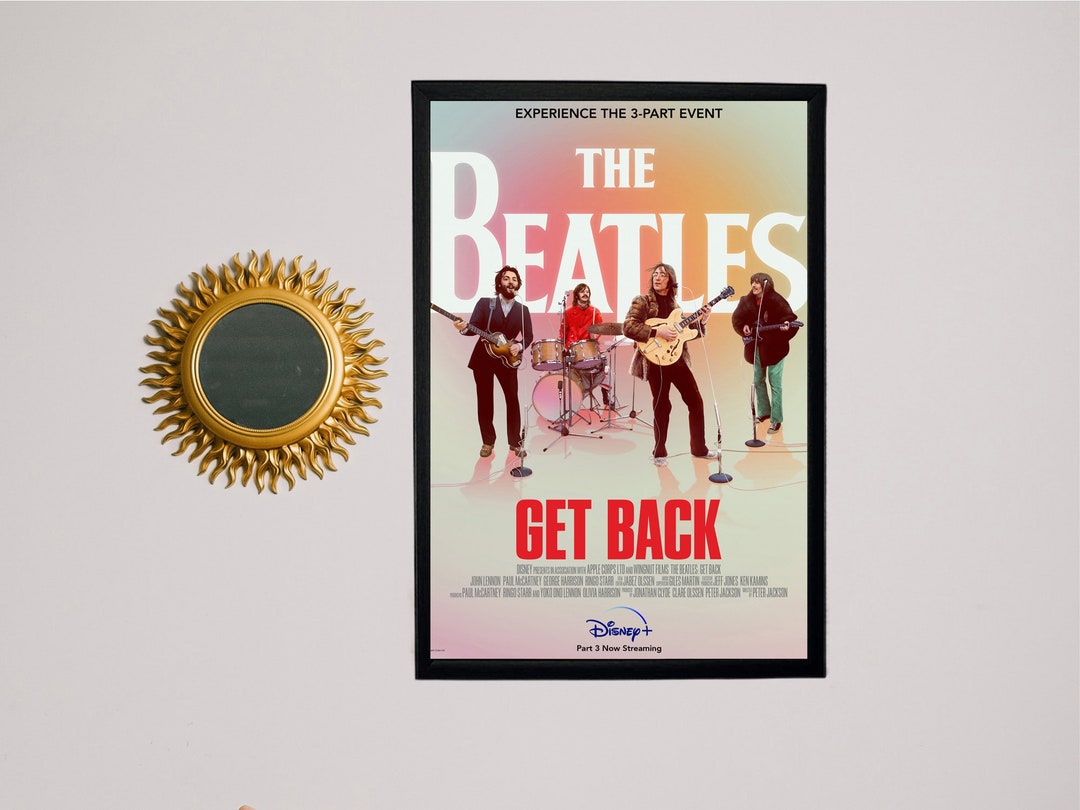 The Beatles Get Back Movie Series Print Dorm Room Wall Decor Canvas ...