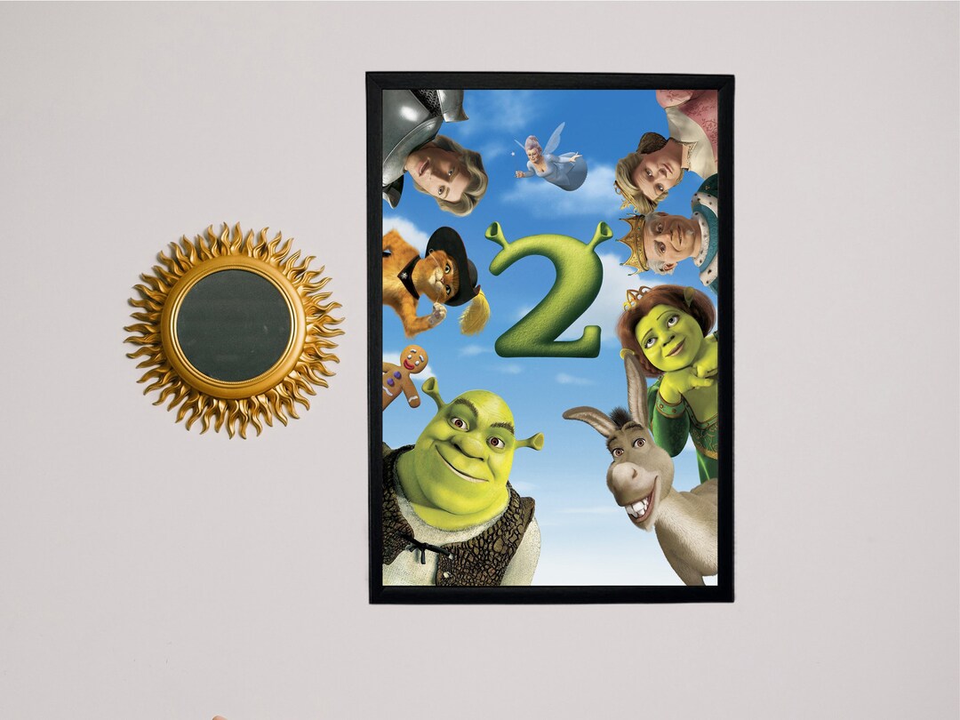 Shrek 2 Movie Series Print Dorm Room Wall Decor Canvas Multiple Size ...
