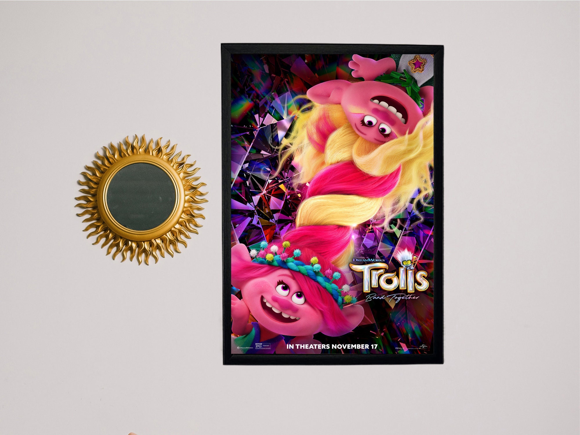 Trolls Band Together 3 Movie Series Print Dorm Room Wall Decor Canvas ...