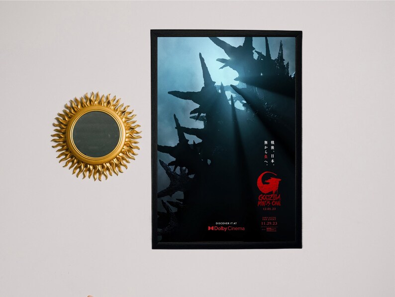 Godzilla Minus One Movie Series Print Dorm Room Wall Decor Canvas ...
