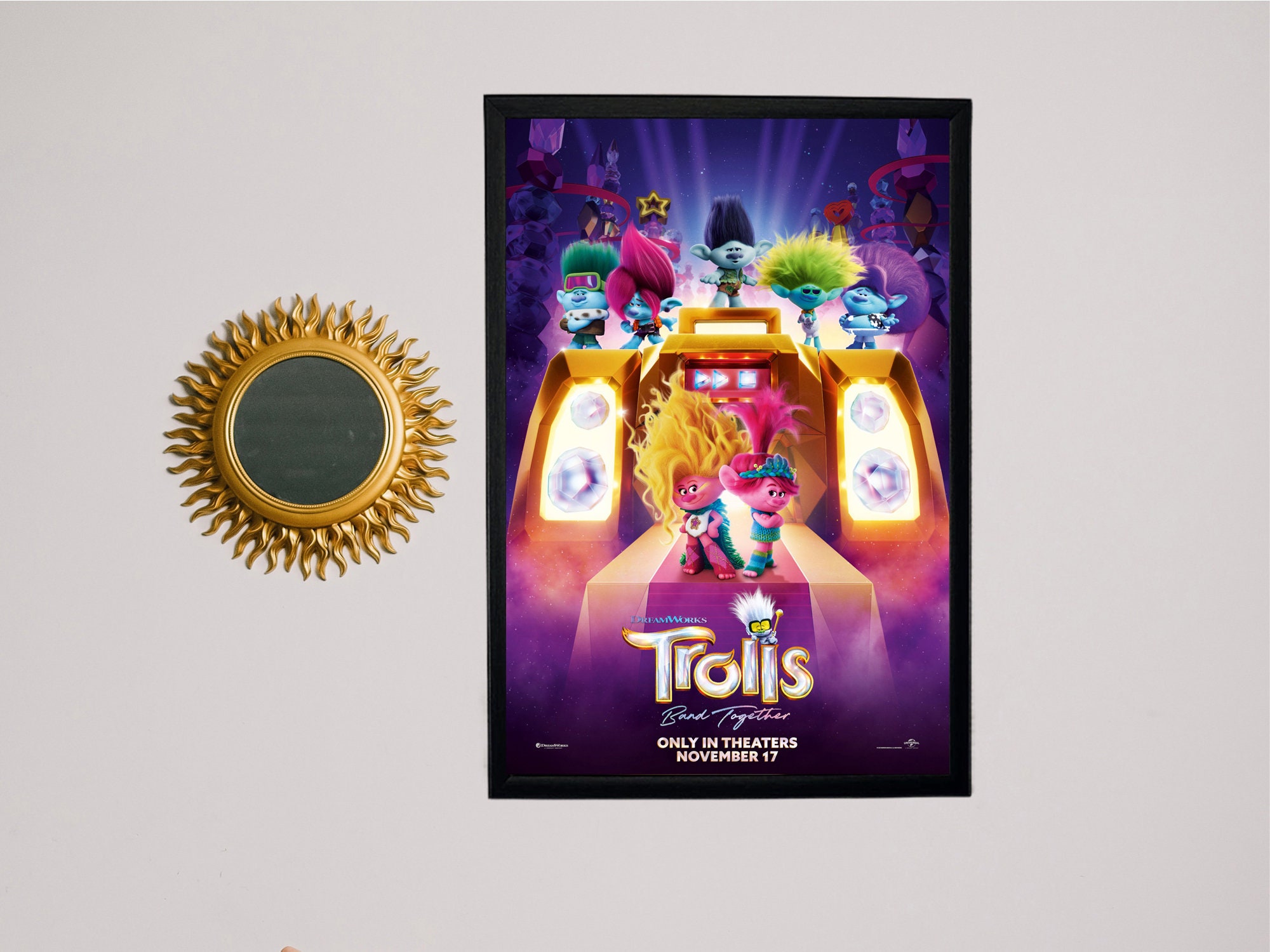 Trolls Band Together 3 Movie Series Print Dorm Room Wall Decor Canvas ...
