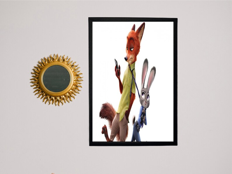 Zootopia Movie Series Print Dorm Room Wall Decor Canvas Multiple Size ...