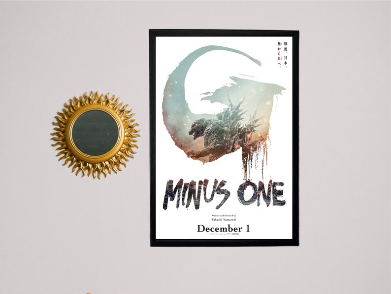 Godzilla Minus One Movie Series Print Dorm Room Wall Decor Canvas ...