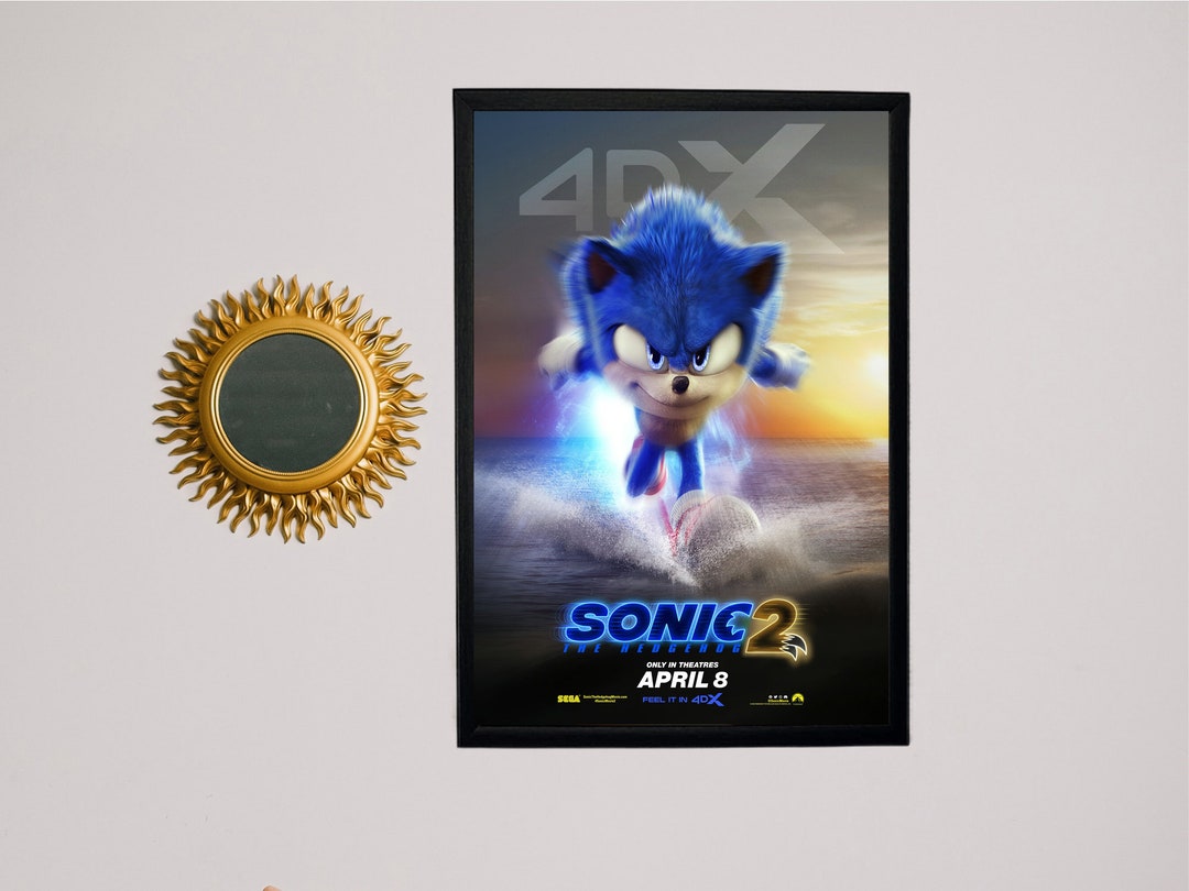 Sonic the Hedgehog 2 Movie Series Print Dorm Room Wall Decor Canvas ...