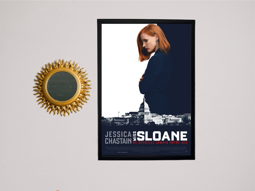 Miss Sloane Movie Series Print Dorm Room Wall Decor Canvas Multiple ...