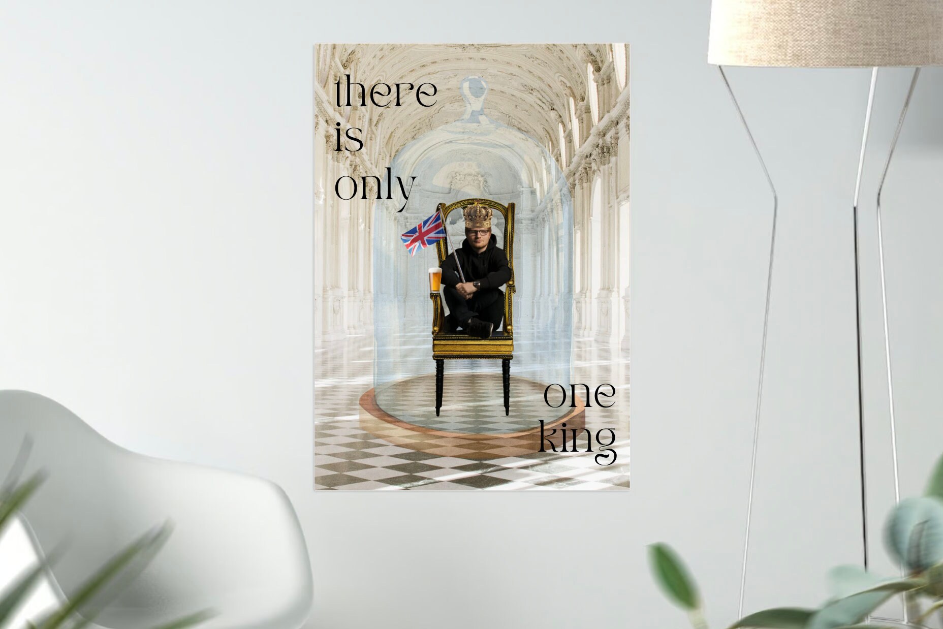 Ed Sheeran Poster, King, Music Aesthetic, Vibrant, Living Room, Bedroom ...