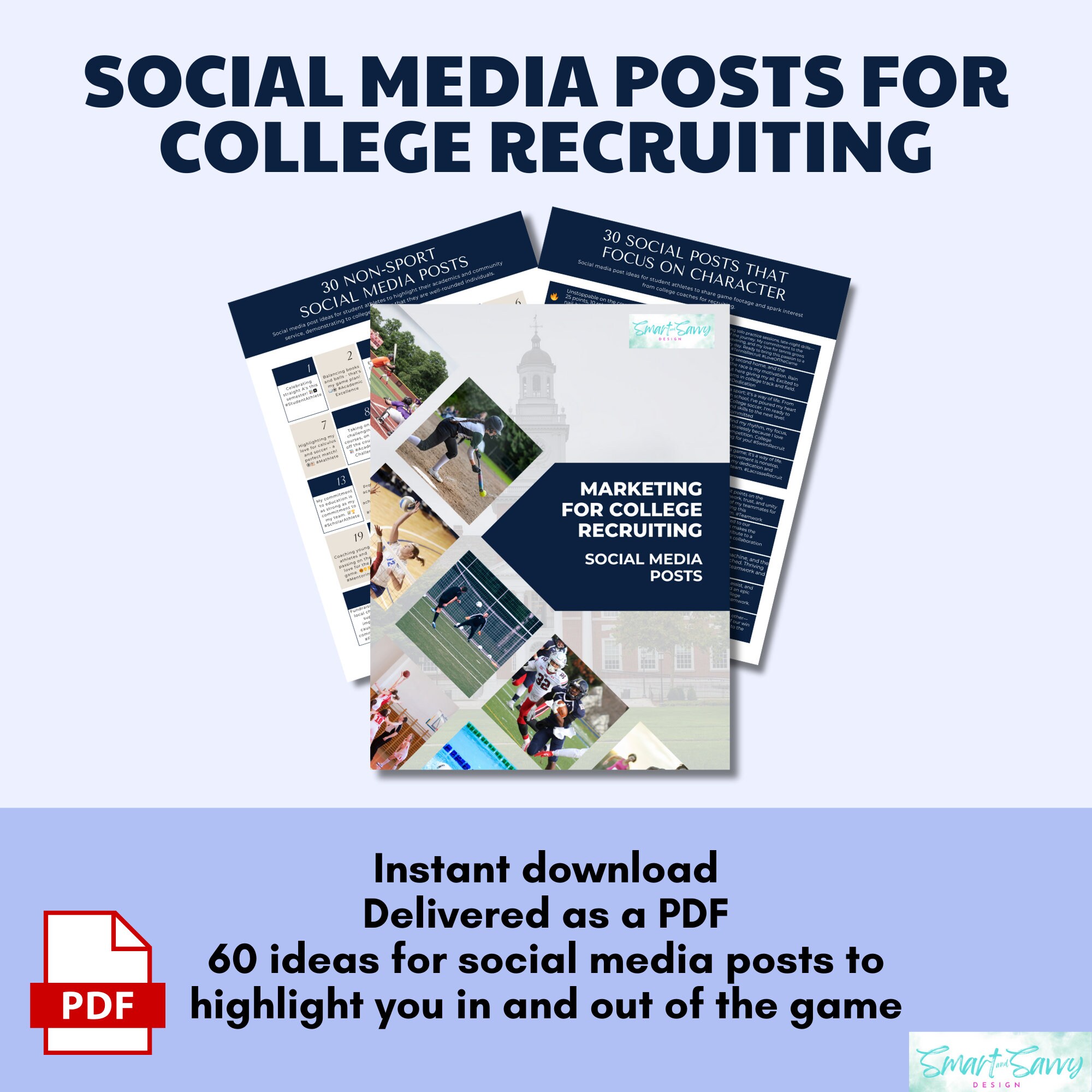 Social Media Post Ideas Score Big in Recruiting: Instant - Etsy