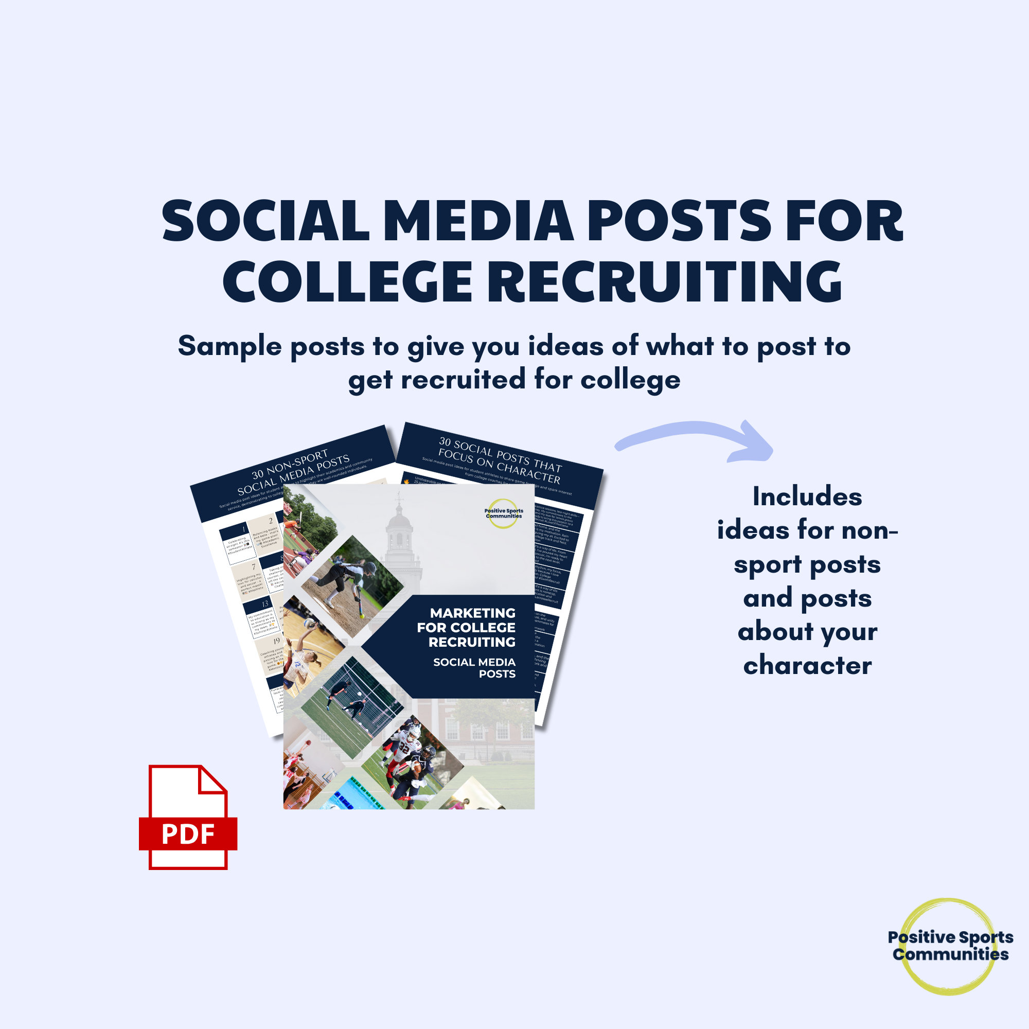 Social Media Post Ideas, Score Big in Recruiting: Instant Download PDF ...