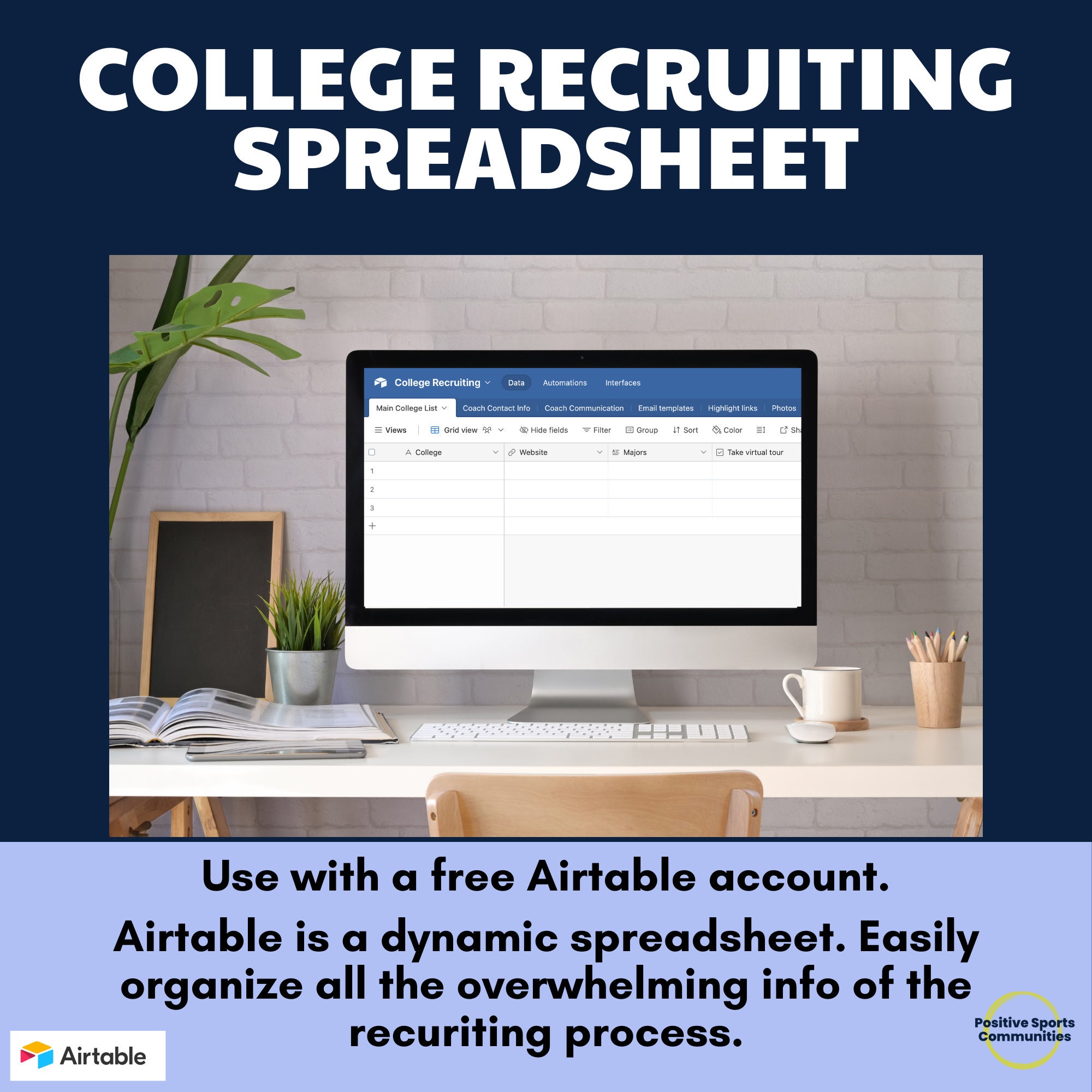 College Recruiting Spreadsheet: Streamline College Athletic Recruiting ...