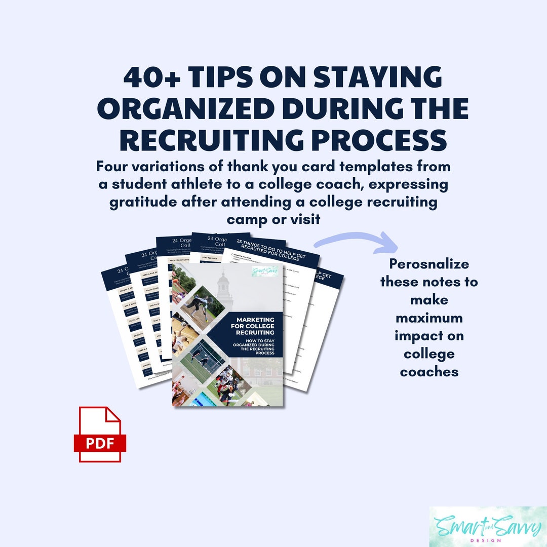 College Recruitment Organization: Instant Organization Tips for All ...