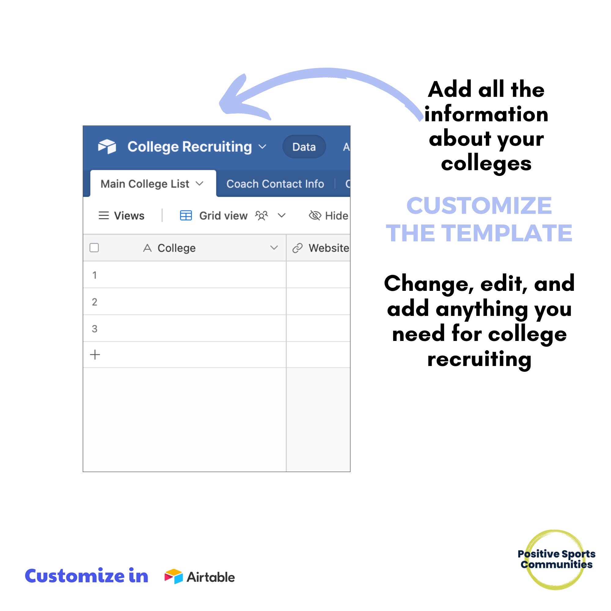 College Recruiting Spreadsheet: Streamline College Athletic Recruiting ...