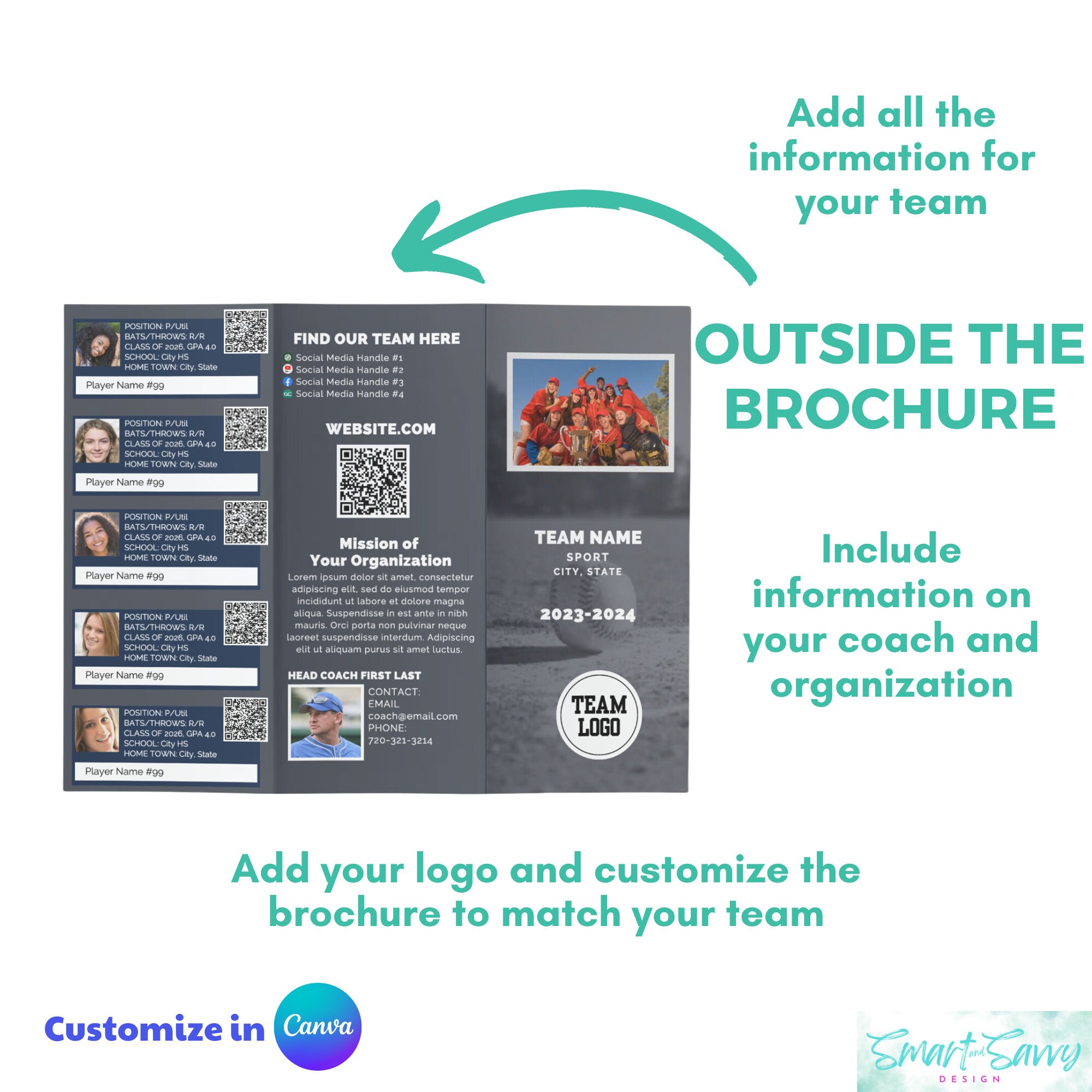 College Recruiting Brochure, Athlete Profiles, Team Brochure, College ...