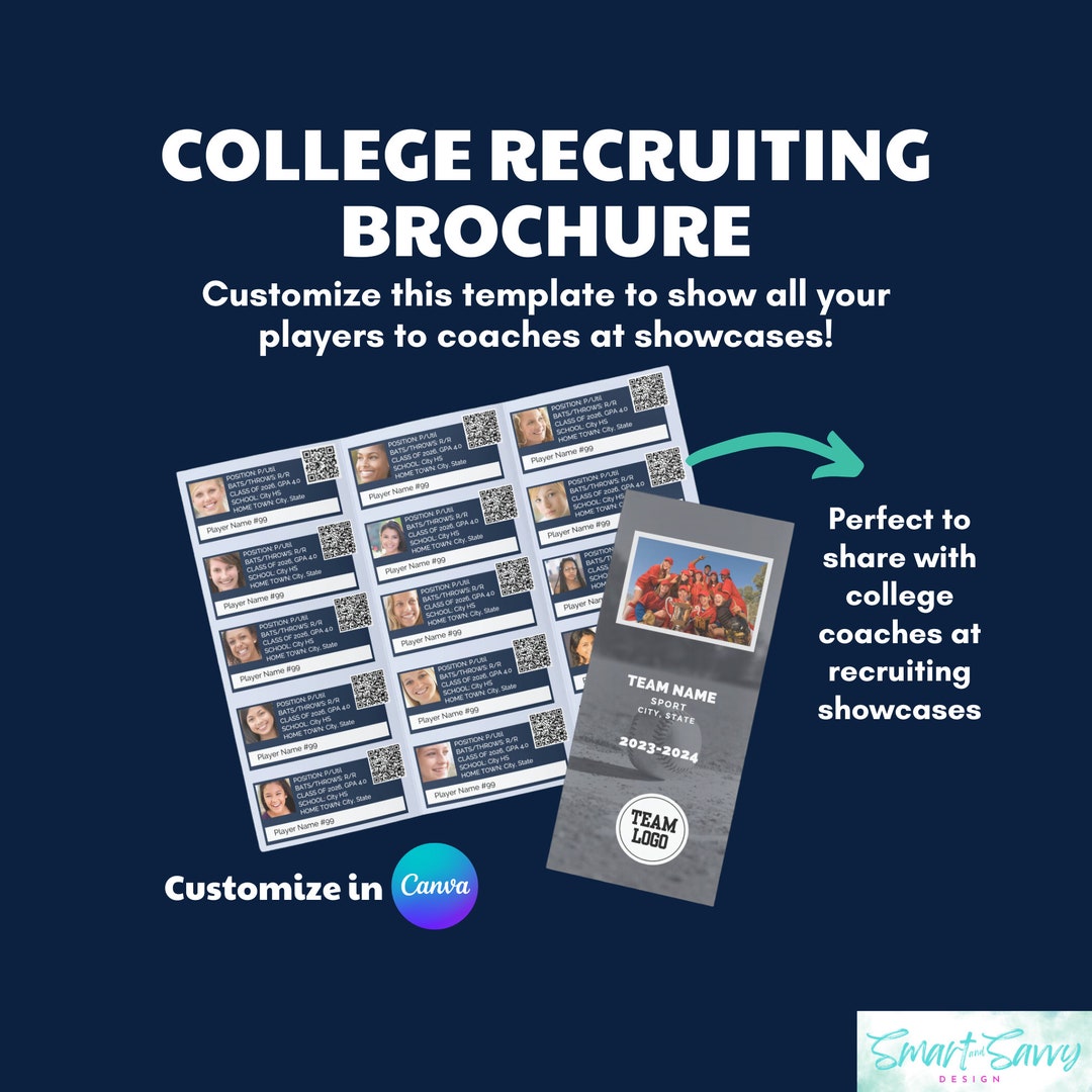 College Recruiting Brochure, Athlete Profiles, Team Brochure, College ...