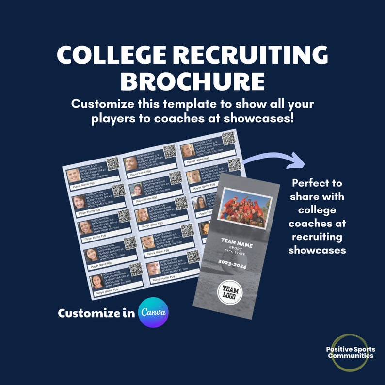 College Recruiting Brochure, Athlete Profiles, Team Brochure, College ...