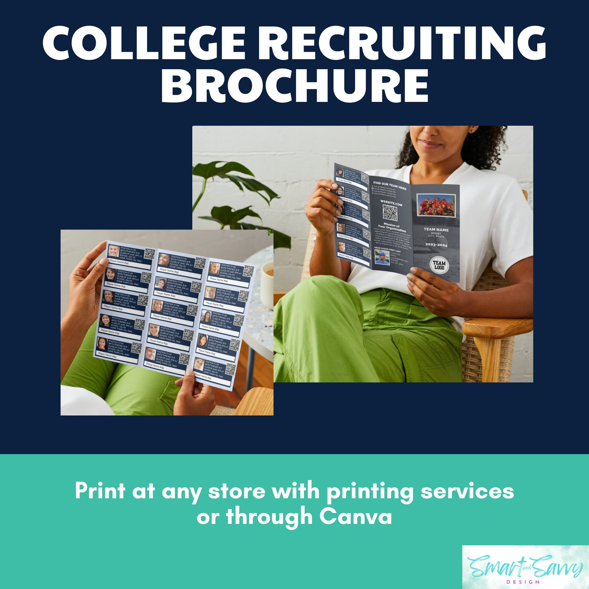 College Recruiting Brochure, Athlete Profiles, Team Brochure, College ...
