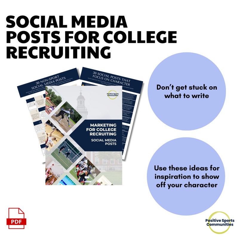 Social Media Post Ideas, Score Big in Recruiting: Instant Download PDF ...