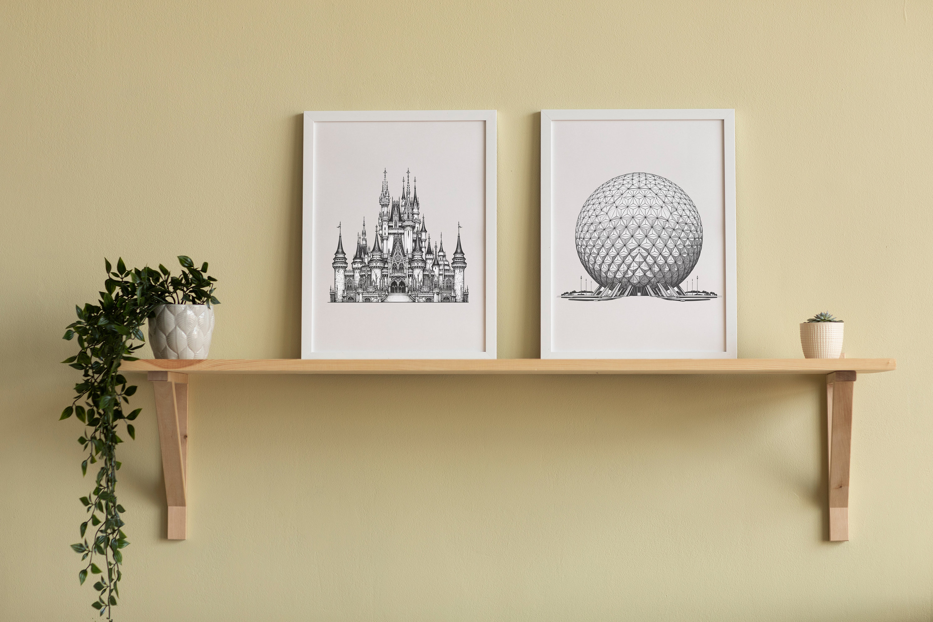 Instant Printable Poster WDW Park Icons - Etsy