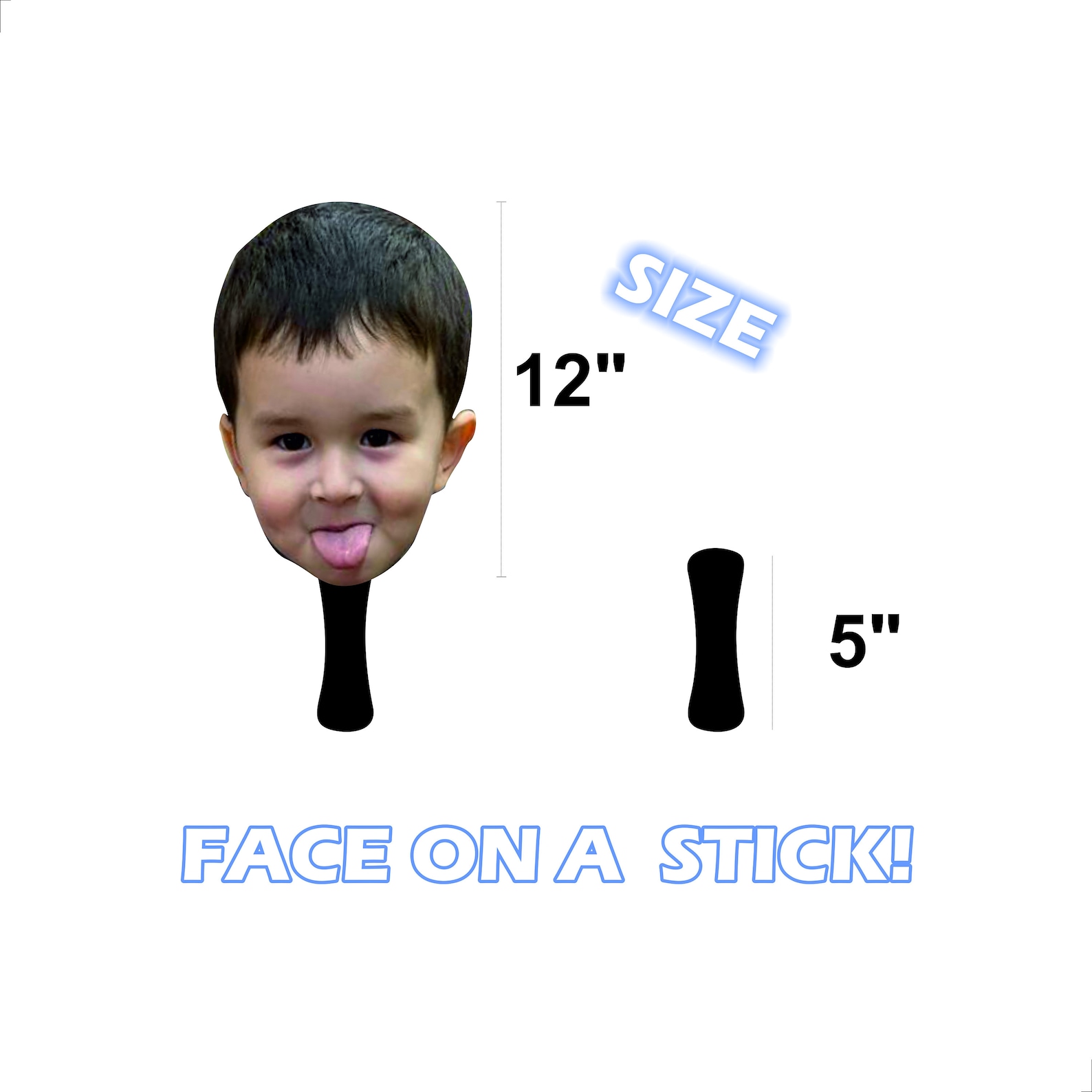 12 Big Head Stick, Face on a Stick, Head Cuts, Bachelor Party, Heals ...