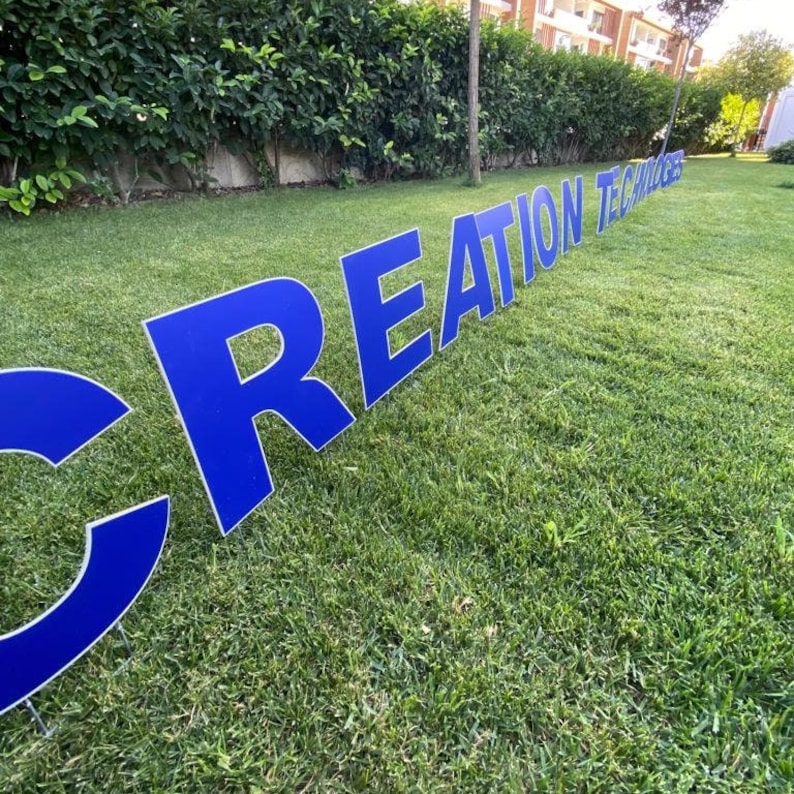 Custom Graduation Yard Sign | 15" Lawn Letters With Stakes ...