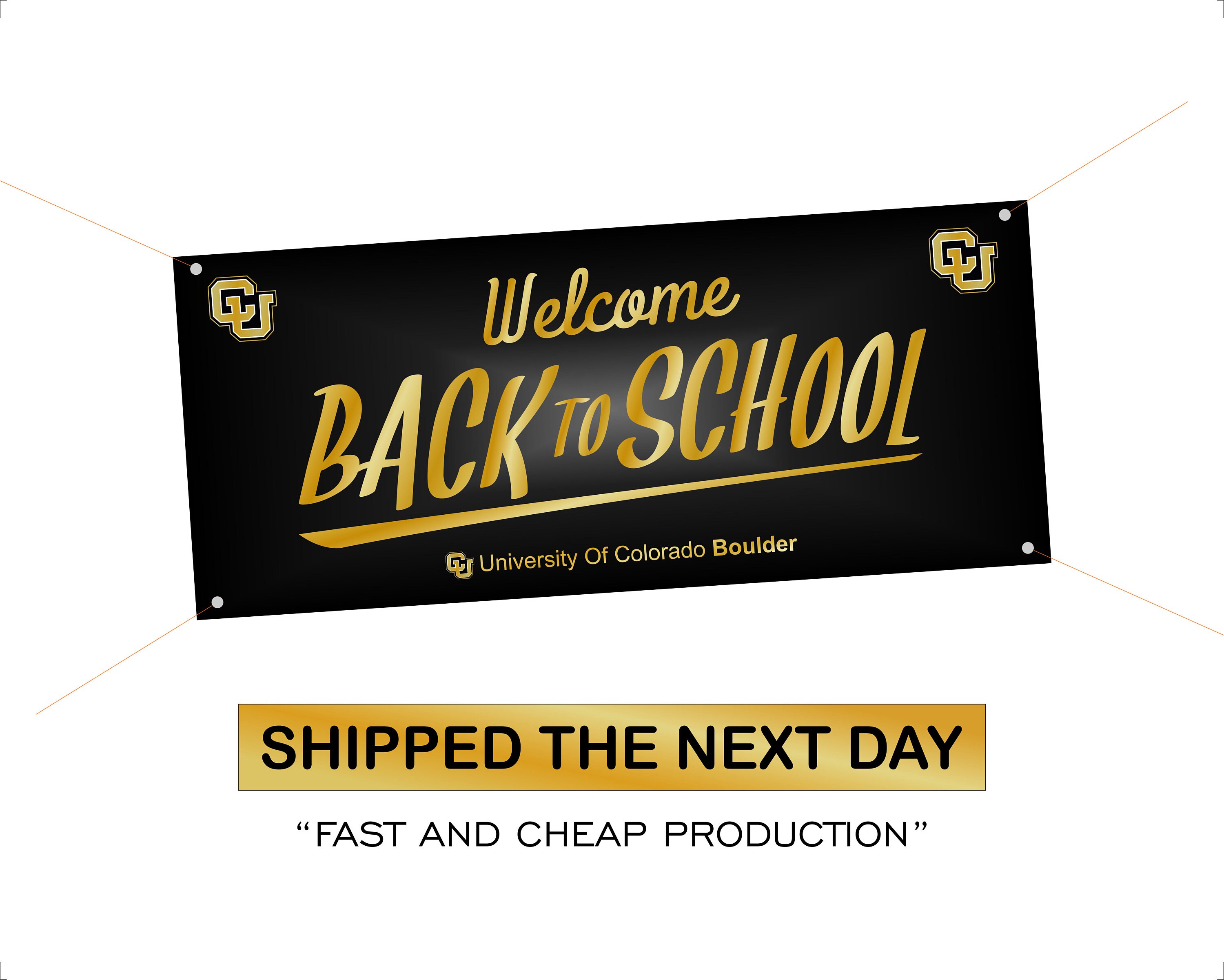 Full Color Custom Vinyl Banners - Welcome Back to School Sign ...