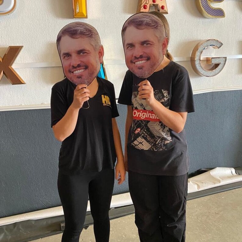 12" Big Head Stick, Face on a Stick, Head Cuts, Bachelor Party, Heals ...