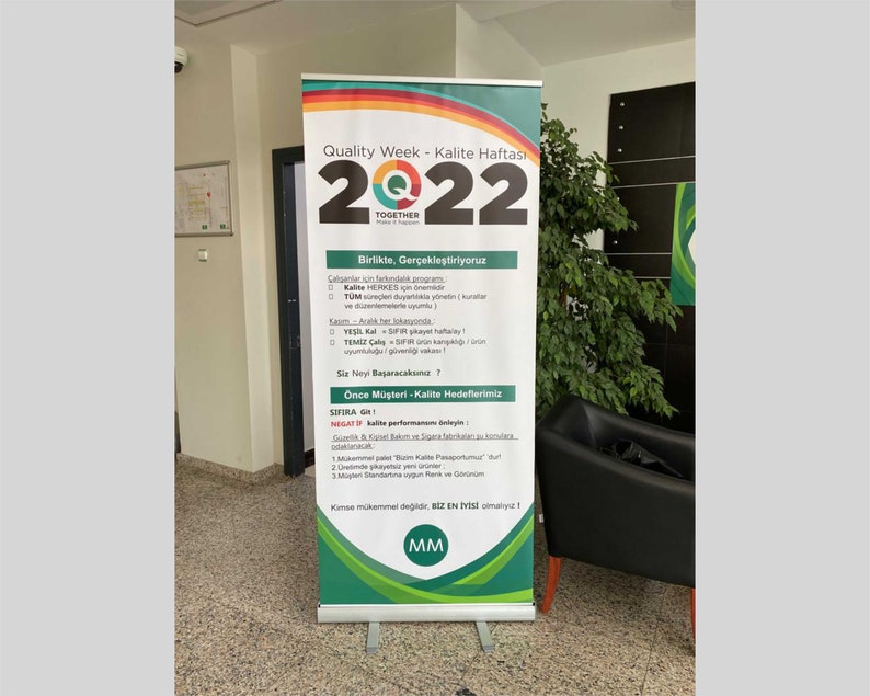 Brand Roll Banner | Custom Wedding Retractable Banner Stand Included ...