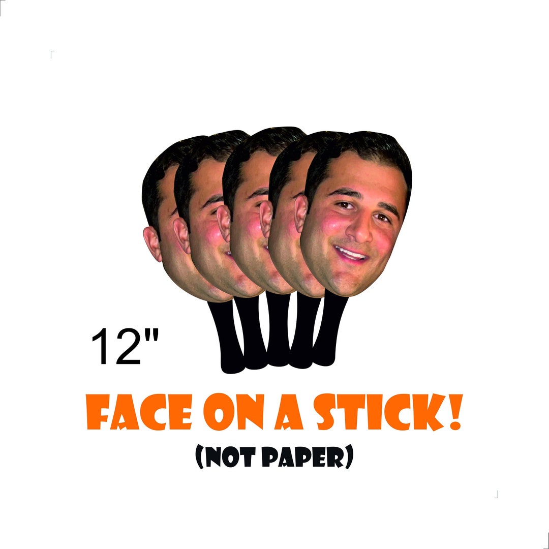 12 " Big Head Stick, Face on a Stick, Head Cuts, Bachelor Party, Heals ...