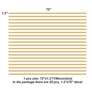 Gold Silver Wall Decal | Peel and Stick Geometric Line Wall Sticker ...