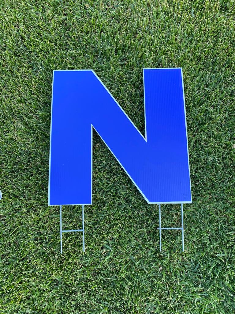 Custom Graduation Yard Sign | 15" Lawn Letters With Stakes ...