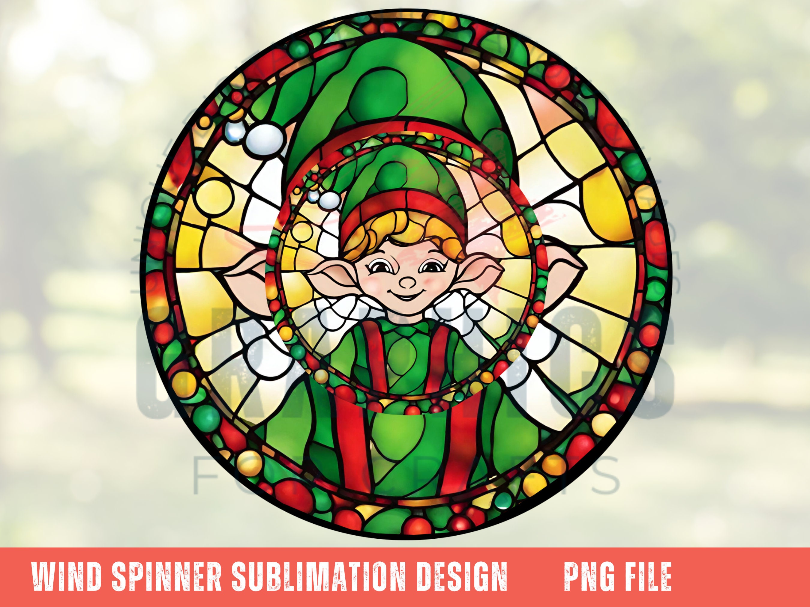 Stained Glass Elf House PNG 6 PNG Bundle for Sublimation - Etsy
