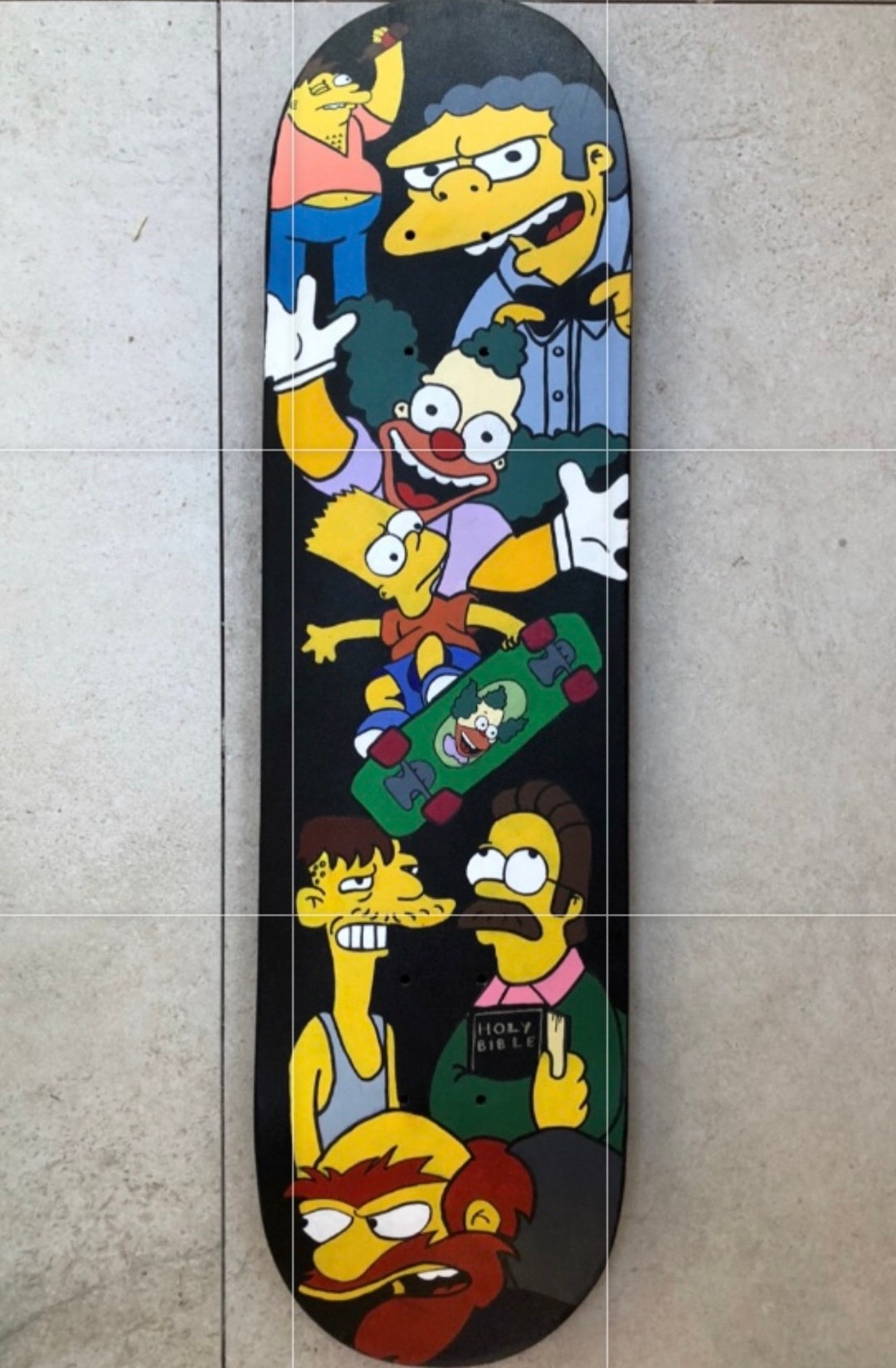Hand Painted the Simpsons Skateboard Deck - Etsy