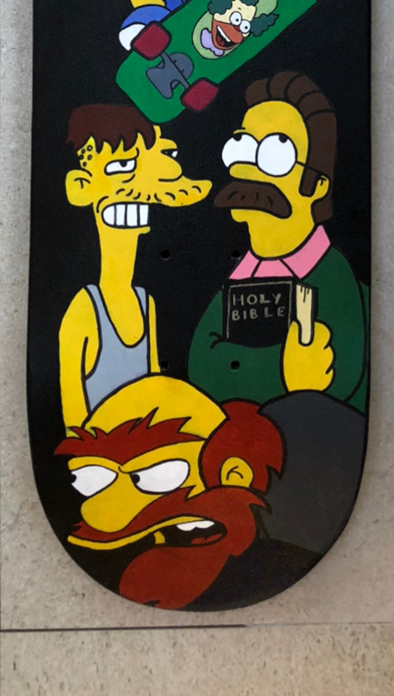 Hand Painted the Simpsons Skateboard Deck - Etsy
