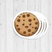 Kawaii | Cute | Chocolate Chip Cookie Sticker | Water Resistant - Etsy