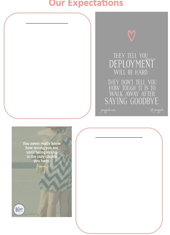 Deployment Support Booklet - Etsy