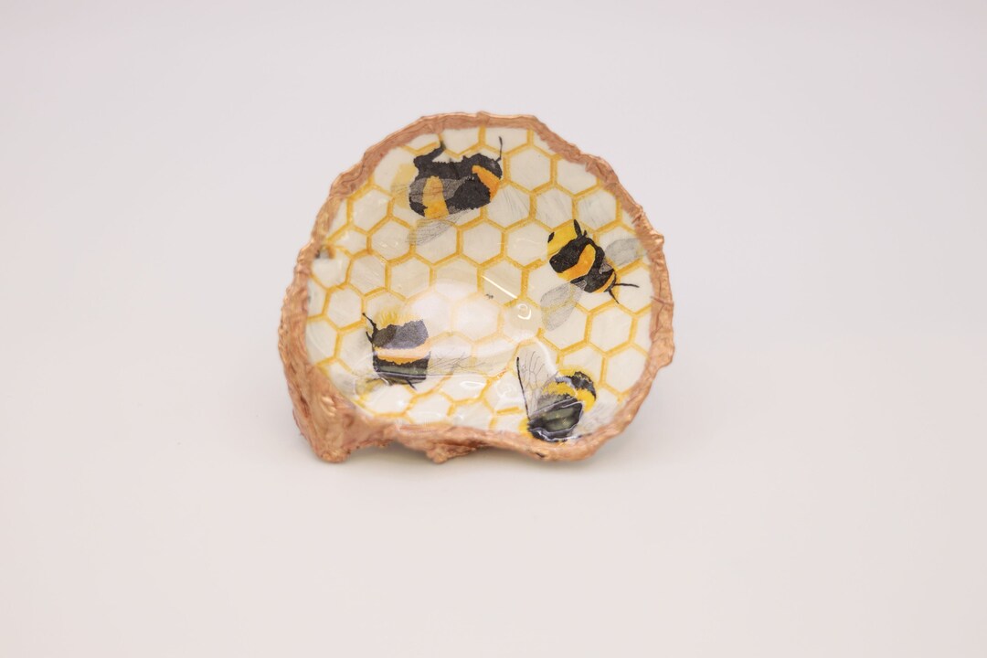 Oyster Shell Ring Dish Honeycomb - Etsy