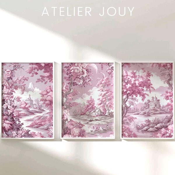 Pink Toile - Etsy