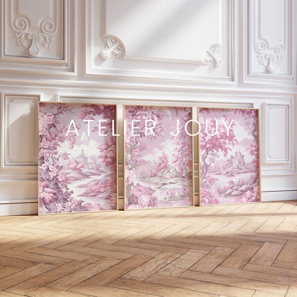 Pink Toile - Etsy