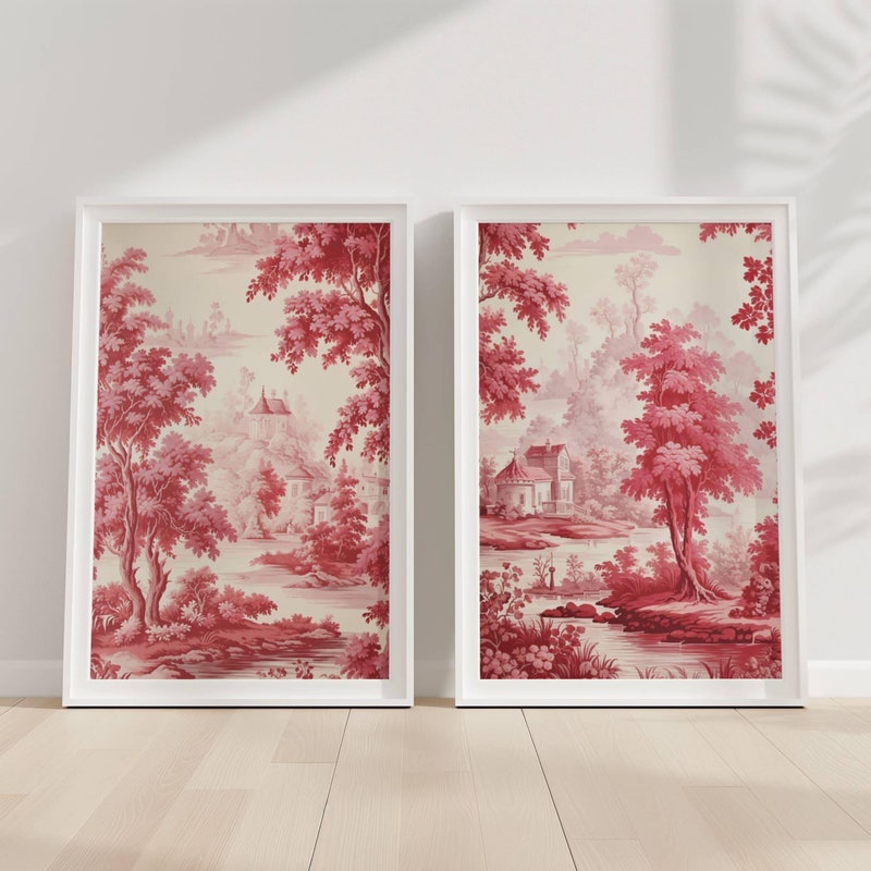 Red Toile - Etsy