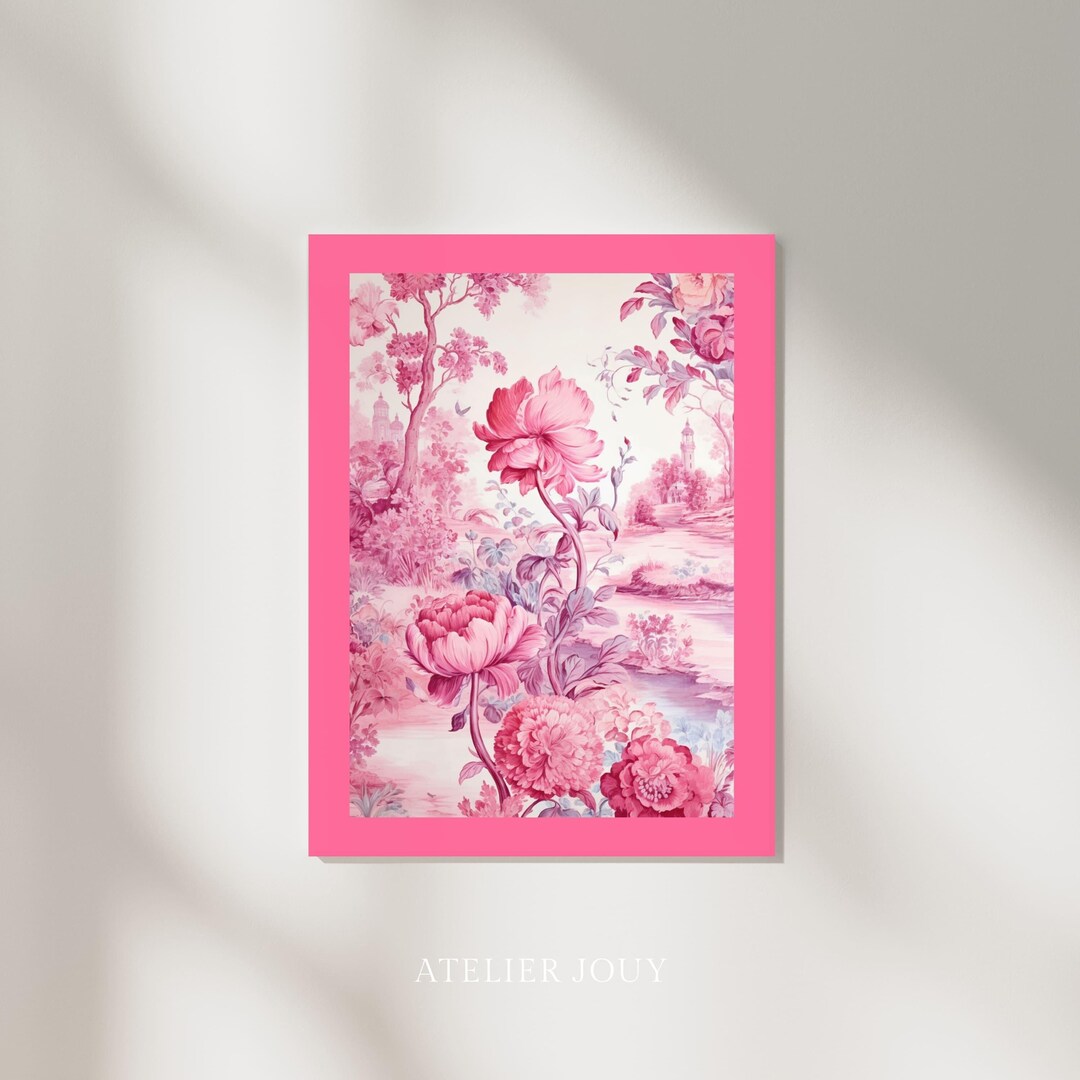 Printable Decorative Pink Wall Art for Dorm, Cute Pink Poster, Coquette ...