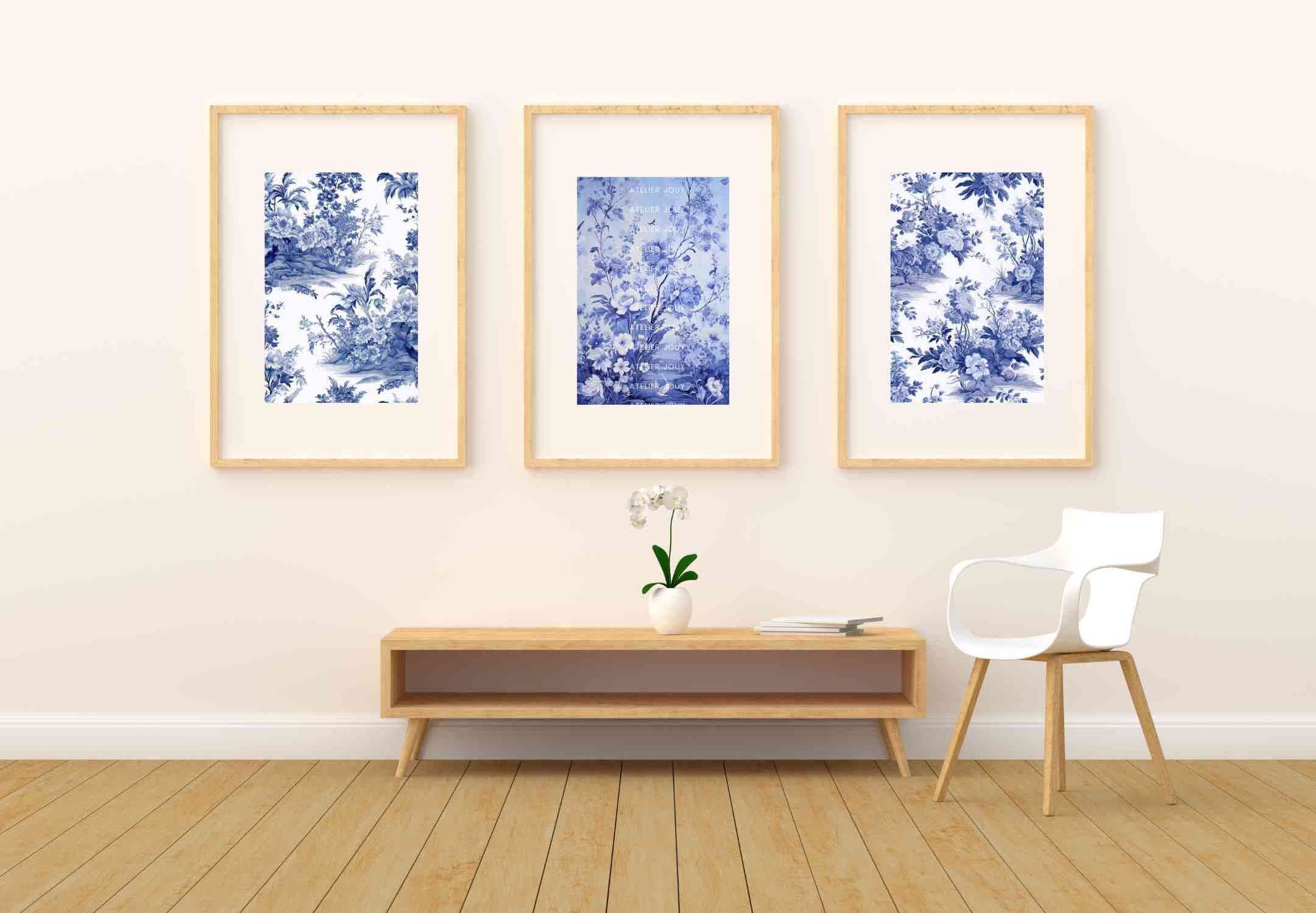 Light Blue Wall Art Perfect Blue Poster Triptych Wall Art - Etsy