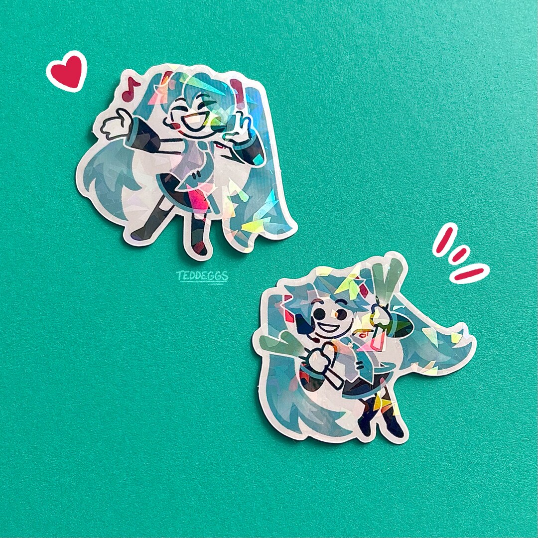 Miku Holographic Stickers ! - Etsy