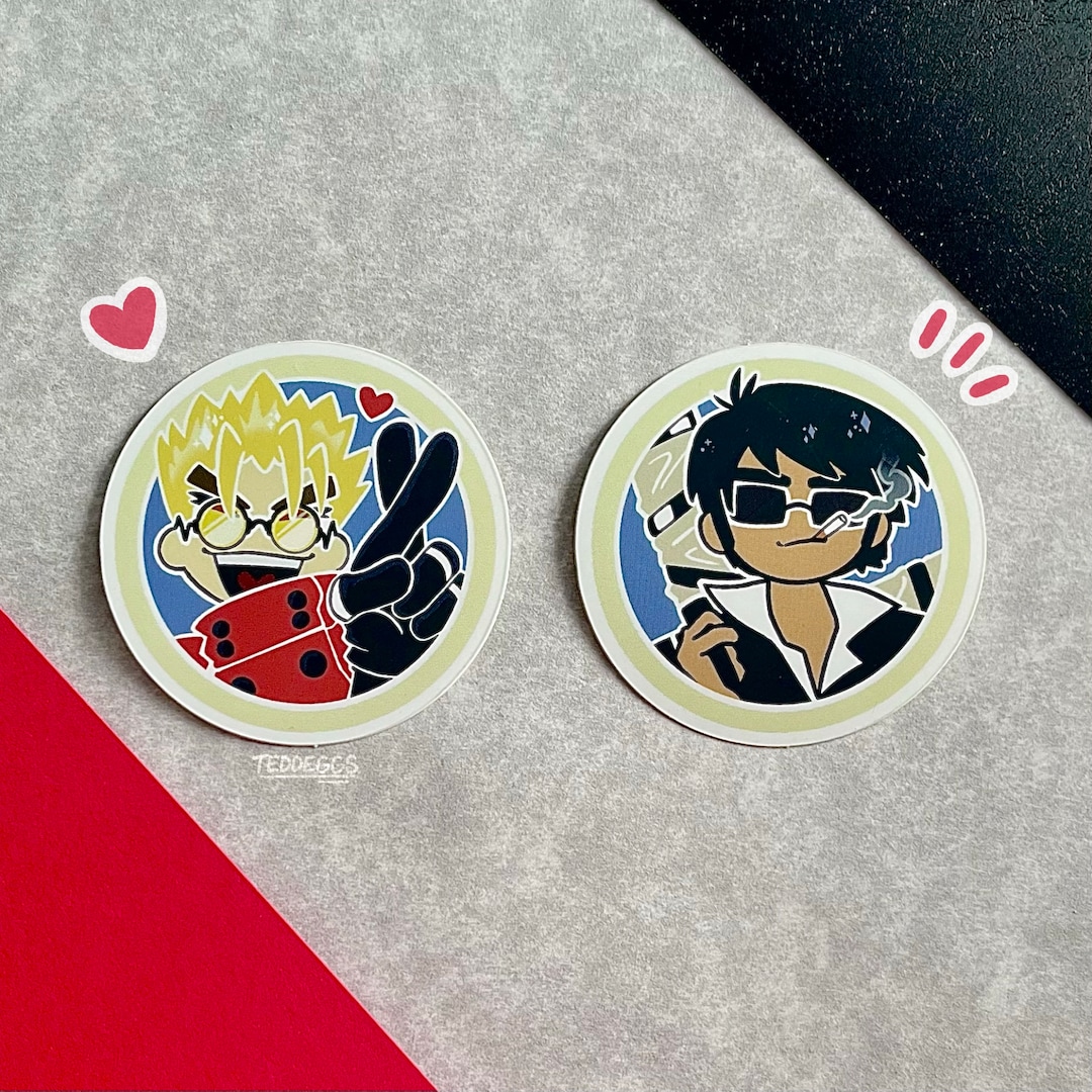 Vash + Wolfwood 98 - Icon Sticker Set (B Grade) - Etsy
