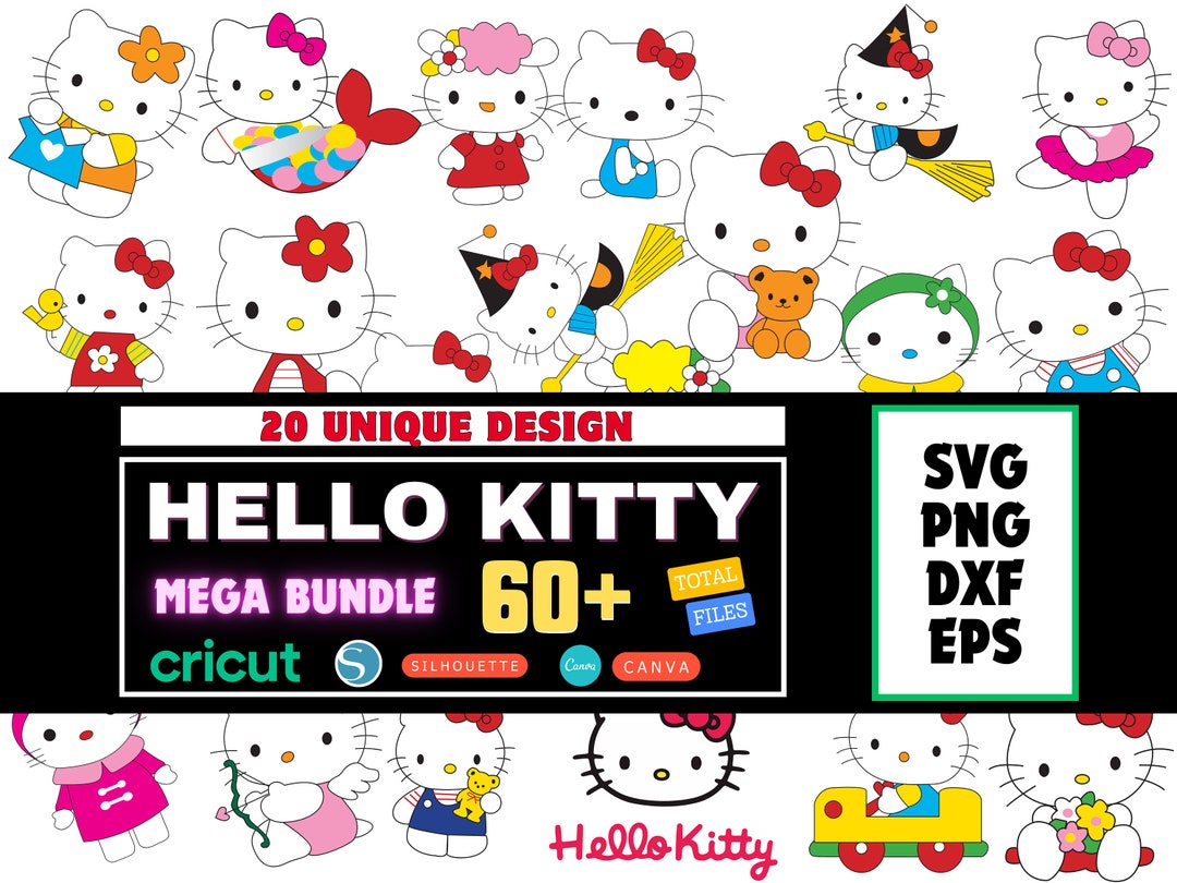 Kawaii Kitty Svg Kawaii Kitty Svg Bundle Cute Cat Kitty - Etsy
