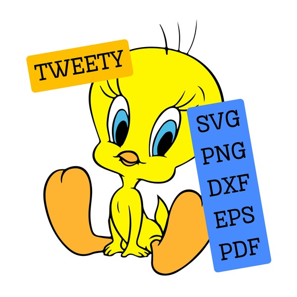 Tweety Svg - Etsy
