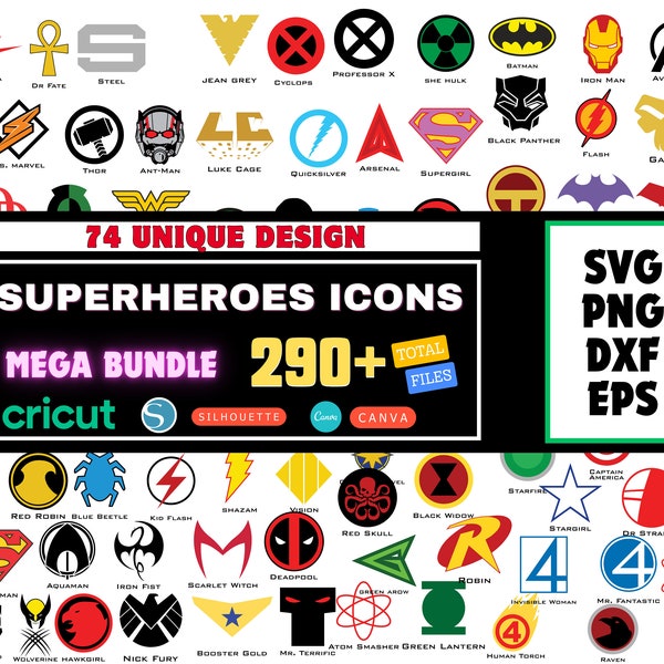 Superhero Svg - Etsy
