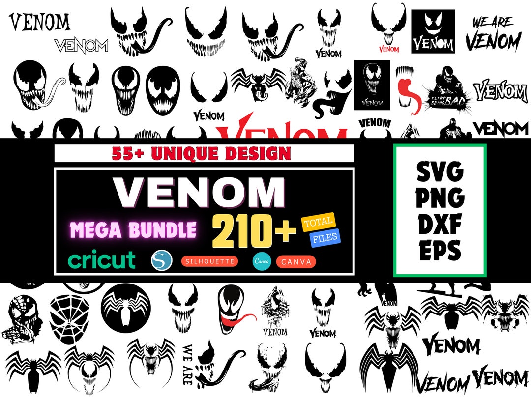 Venom SVG Cut File for Cricut Venom Silhouette Tshirt Design Horror ...