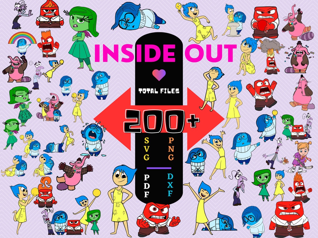 Insideout SVG LAYERED Designs Insideout Birthday Inside Out - Etsy