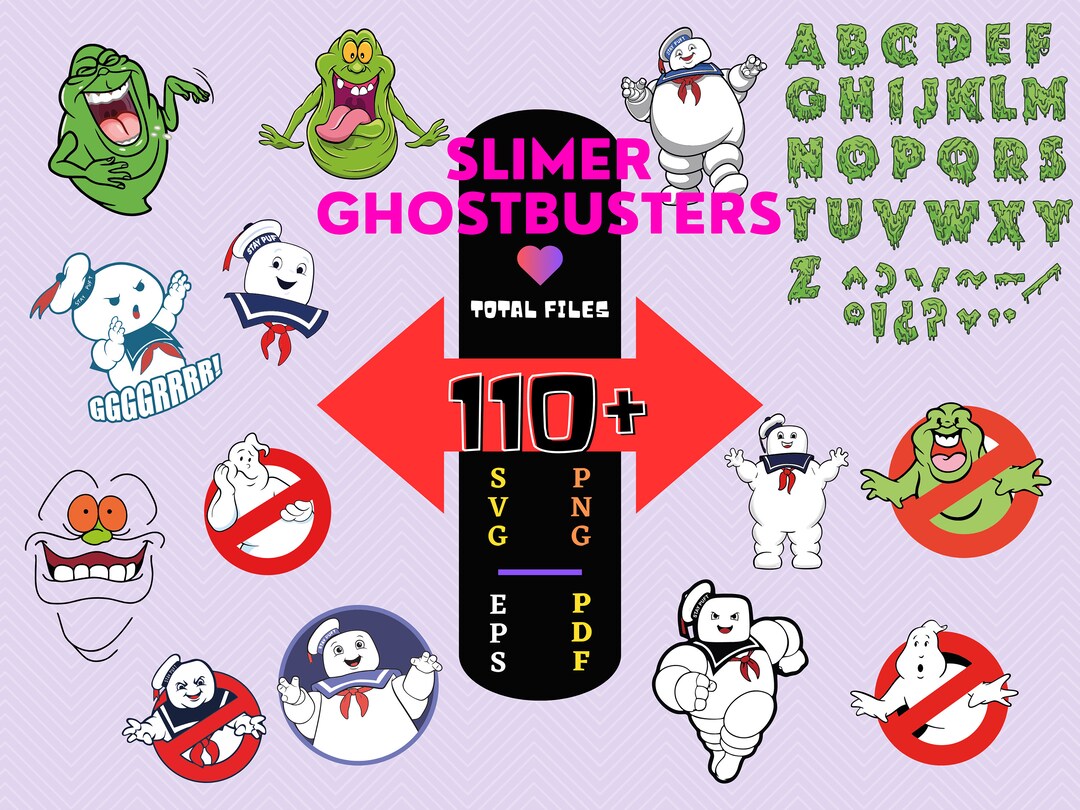 Big Bundle Ghostbusters Svg Slimer SVG Vector slimer ghost - Etsy Portugal